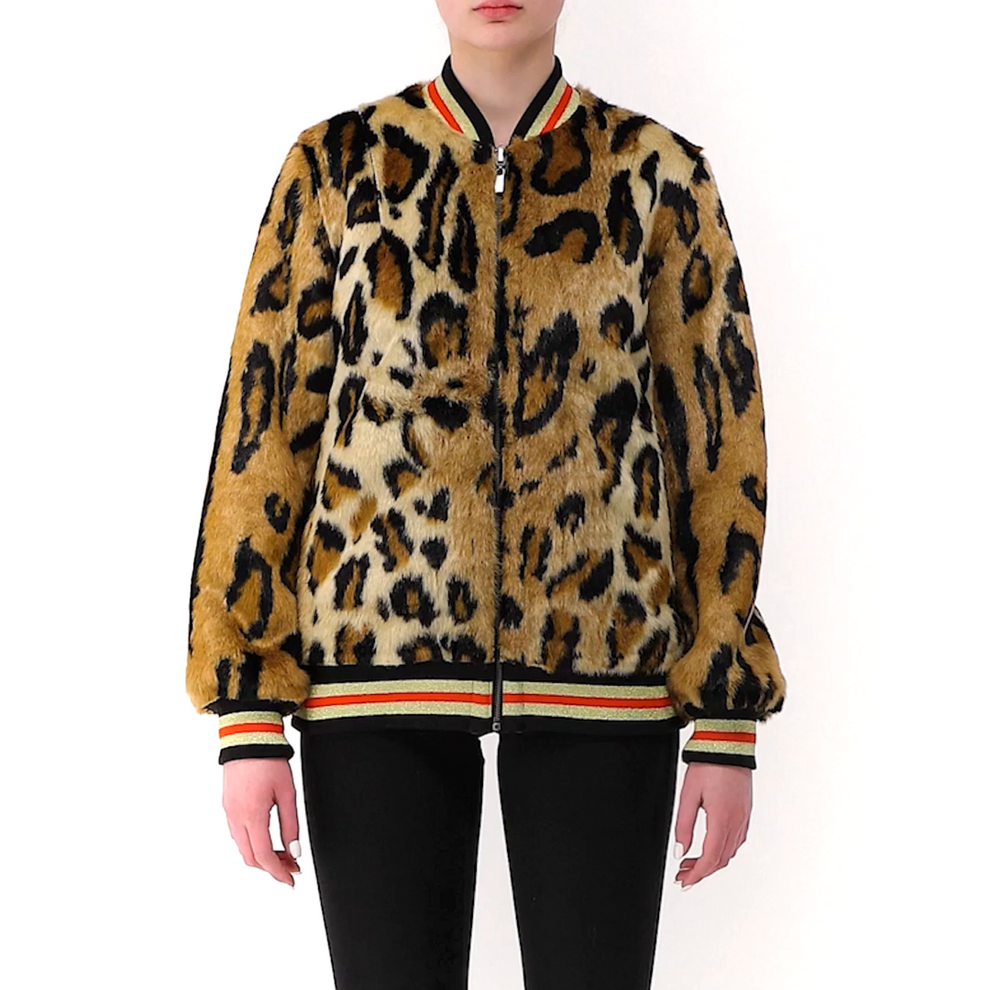 Leopard Reversible Bomber – Furious Fur
